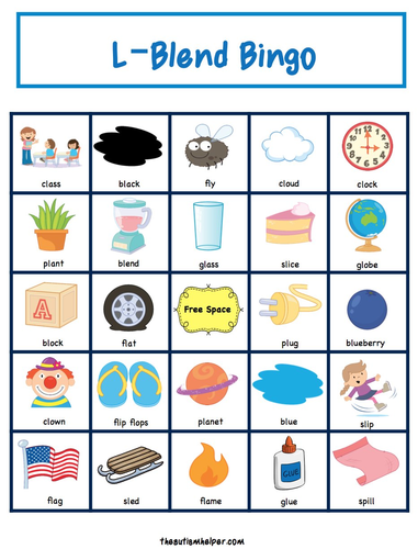 Articulation Bingo {S Blend, R Blend, & L Blend} | Teaching Resources