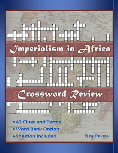 Imperialism in Africa Worksheet -- Crossword Puzzle Review | Teaching ...