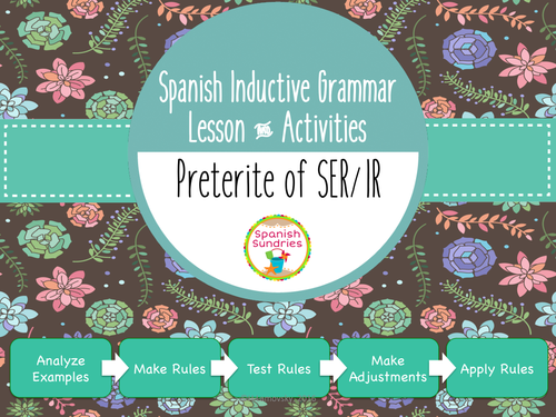 Spanish Inductive Grammar Lesson: Preterite Tense of Ser & Ir ...