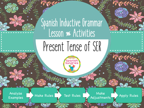 Spanish Inductive Grammar Lesson: Present Tense of Ser | Teaching Resources