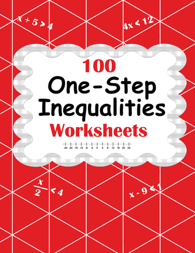 Inequalities Worksheets Bundle - One-Step & Two-Step | Teaching Resources