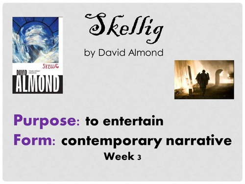 Contemporary Narrative 4 week unit of work using Skellig | Teaching ...