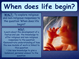When does life begin? | Teaching Resources