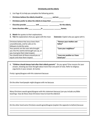 Caring for the elderly | Teaching Resources