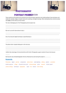 Photography GCSE Plan Revision Activities Worksheet Presentation | Teaching Resources