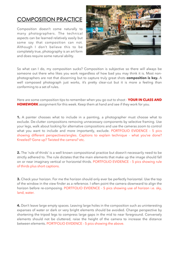 Photography GCSE Plan Revision Activities Worksheet Presentation ...