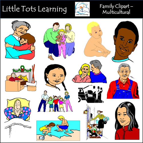 Multicultural Family Clipart Images