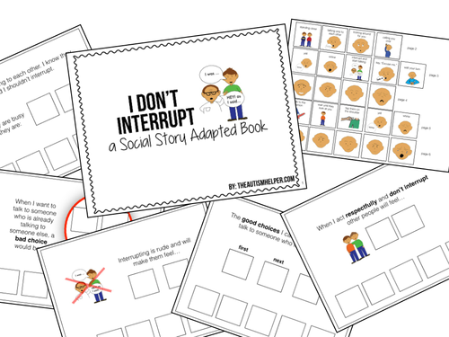Communication Skills: Social Story Adapted Books | Teaching Resources