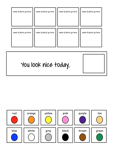 Complimenting and Greeting Visuals for Students who are Nonverbal ...