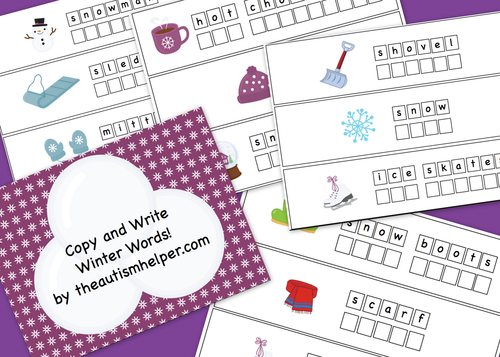 Copy and Write Winter Words! | Teaching Resources