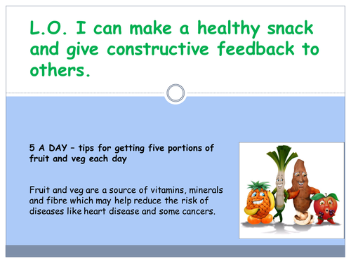 Healthy eating lesson for any KS2 year group - children make fruit ...
