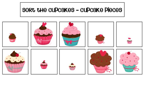 Cupcake File Folder Activities for Sorting, Counting, & Patterns ...