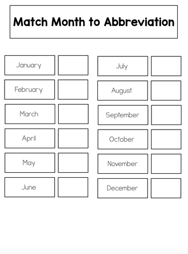 Day & Month File Folder Activities | Teaching Resources