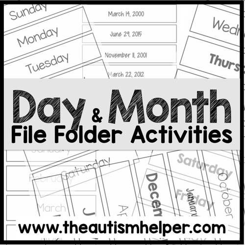 Day & Month File Folder Activities | Teaching Resources