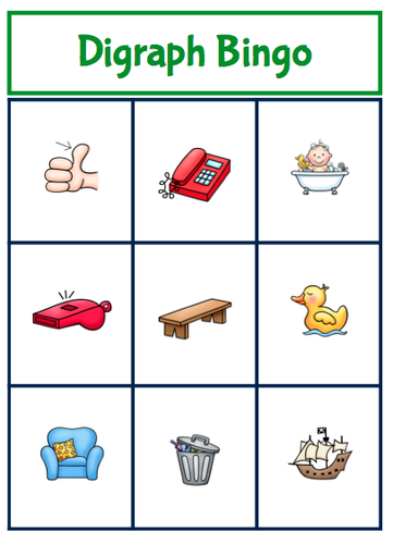 Digraph Bingo | Teaching Resources