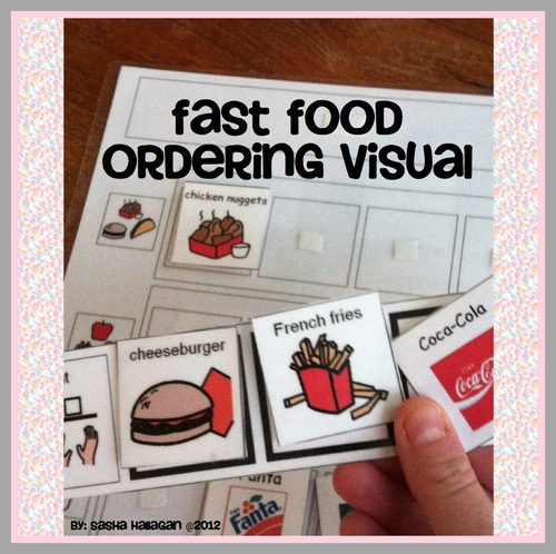 Fast Food Ordering Visual - Great for Children with Autism! | Teaching ...