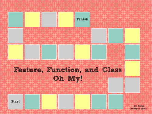Feature, Function, and Class - Oh My! | Teaching Resources