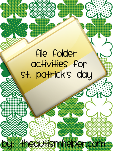 File Folder Activities for St. Patrick's Day | Teaching Resources