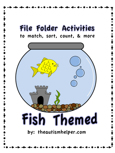 File Folder Activities to Match, Sort, Count, and More! {FISH themed ...