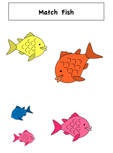File Folder Activities to Match, Sort, Count, and More! {FISH themed ...