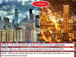The Characteristics of Urban Areas | Teaching Resources