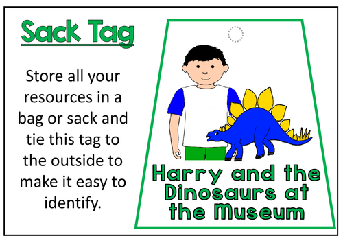 HARRY & THE DINOSAURS AT THE MUSEUM STORY -EYFS KS1 ENGLISH SCIENCE ...