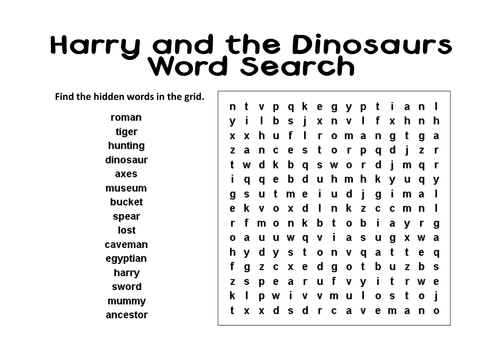 HARRY & THE DINOSAURS AT THE MUSEUM STORY -EYFS KS1 ENGLISH SCIENCE ...