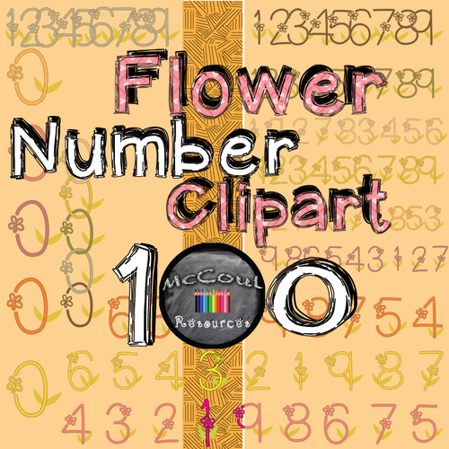 Number Clipart Flowers | Teaching Resources