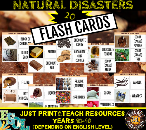 CHOCOLATE: 20 FLASH CARDS | Teaching Resources