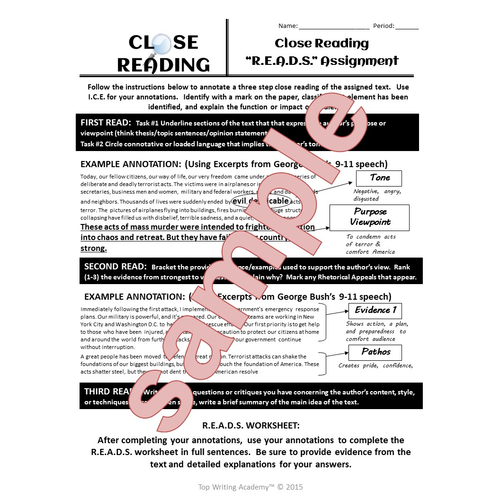 Non-Fiction Close Reading "Urban Legends" 4 Days Instruction | Teaching ...
