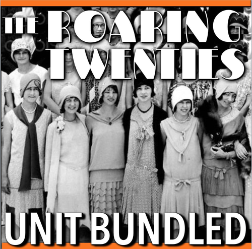 1920s Unit - PPTs w/Video Links, Primary Source Docs, Lesson Plans ...