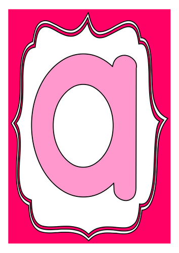 ALPHABET FLASHCARDS POSTERS WORKSHEETS ACTIVITIES LETTERS ABC girls ...