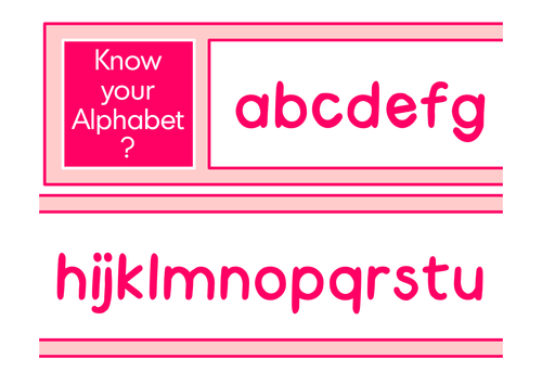 ALPHABET FLASHCARDS POSTERS WORKSHEETS ACTIVITIES LETTERS ABC girls ...