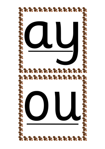 Phonics-Letters and Sounds, Phase 5, Pack 1, graphemes ay, ou, ie, ea ...