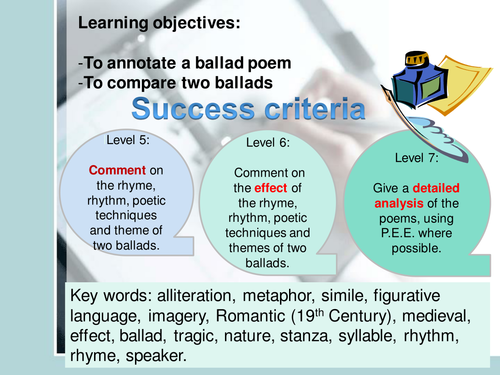 Ballad Poetry | Teaching Resources