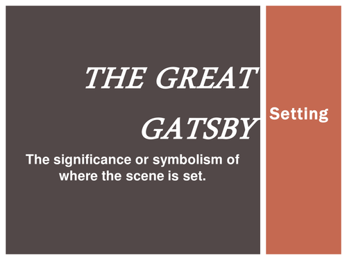 The Great Gatsby | Teaching Resources