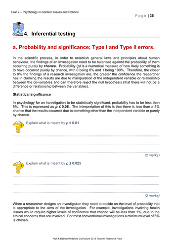 Mini Bundle - Week 7 Lesson 4 - Inferential Testing Workbook and ...