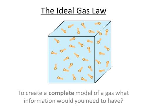 Physics A-Level Year 2 Lesson - The Ideal Gas Law (PowerPoint AND ...