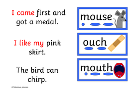 decodable book to print. RWI set 2 sound 'ou' Year 1 Phonics 7 pages ...