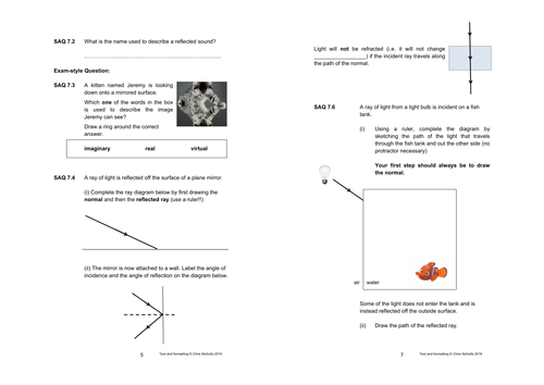 Wave Phenomena & The Universe Workbook (Reflection, Refraction ...