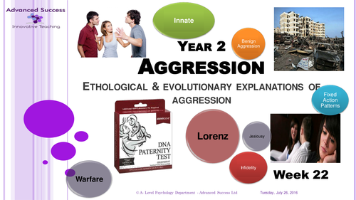 Option 3 Aggression Week 22 Workbook and Powerpoint - Ethological ...