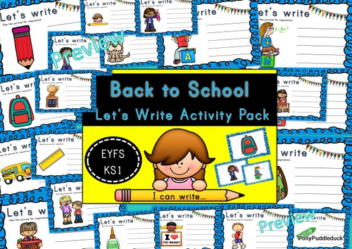 Back to School - Let's Write (EYFS/KS1) | Teaching Resources