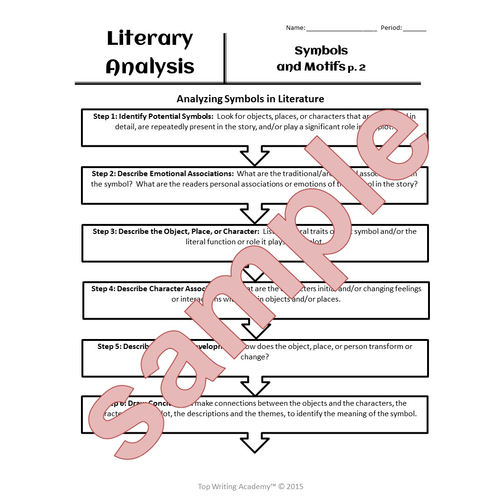 Literary Elements Analysis Symbols Motifs | Teaching Resources