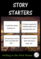 Story Starters - first person - writing | Teaching Resources