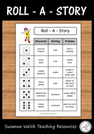 Roll - A - Story (roll a dice to select character, setting and problem ...