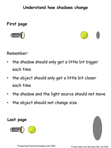 How Shadows Change with Distance KS2 Lesson Plan and Worksheet ...