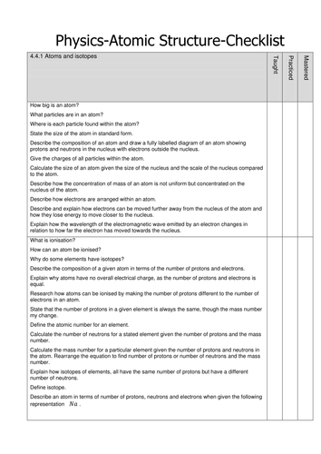 AQA GCSE PHYSICS CHECKLISTS 2016 ONWARDS | Teaching Resources AQA GCSE PHYSICS CHECKLISTS 2016 ONWARDS | Teaching Resources
