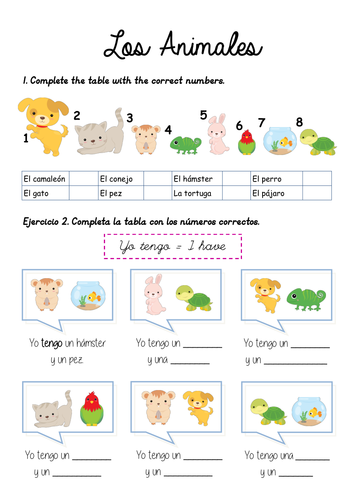 Las mascotas (Pets - Spanish) | Teaching Resources