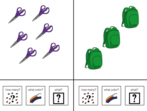 How Many? What Color? What? Adapted Book {BACK TO SCHOOL} | Teaching ...