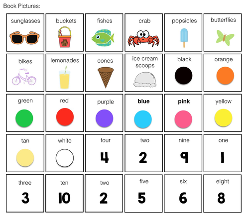 How Many? What Color? What? Adapted Book {SUMMER} | Teaching Resources